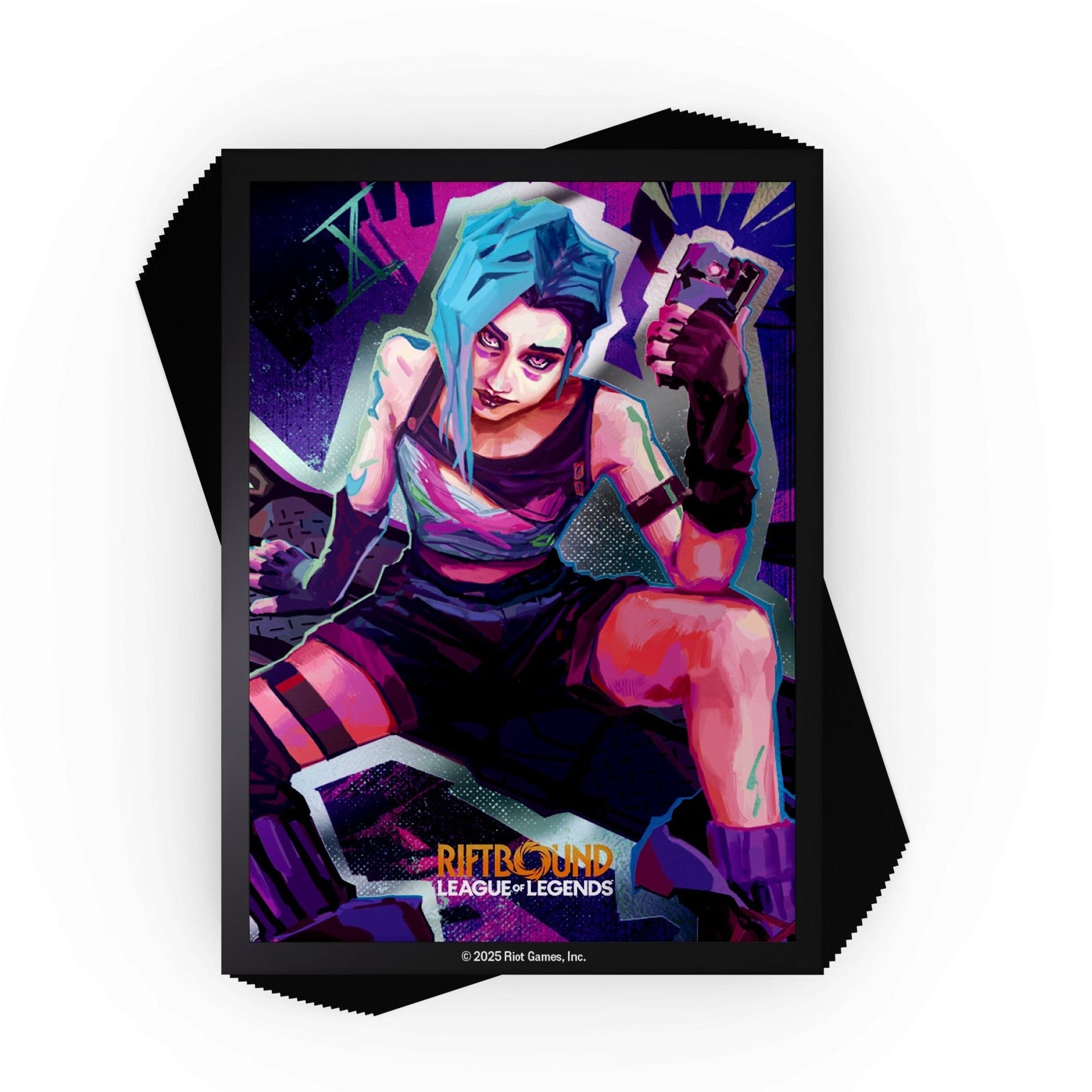 Riftbound TCG Jinx League of Legends Card Sleeves 100ct | Bards & Cards